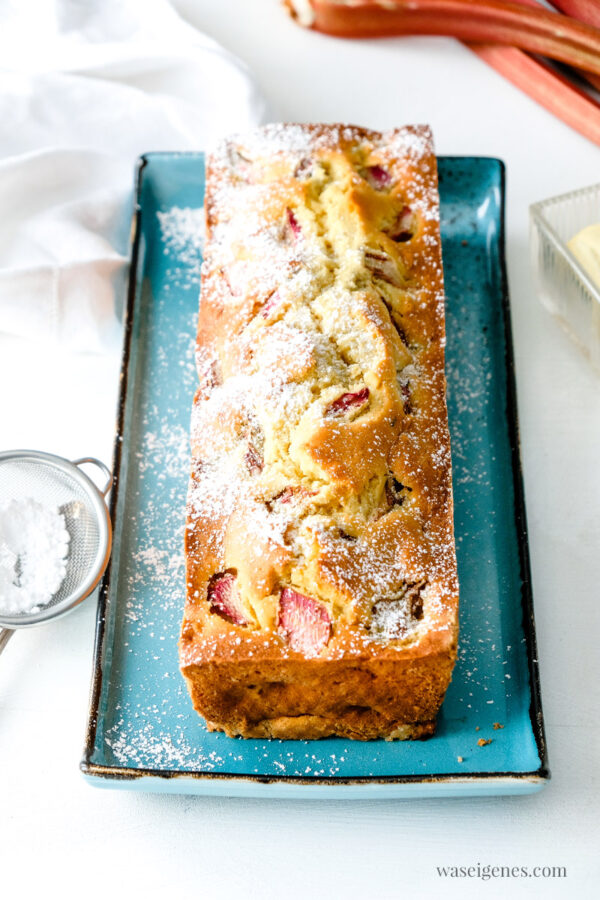 Rhabarber Kuchen Kastenform