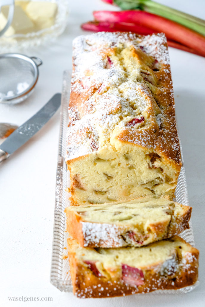 Rhabarber Kuchen Kastenform