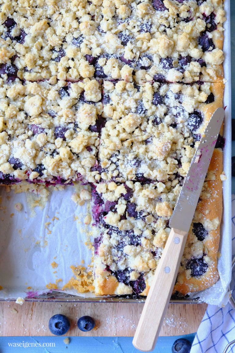 Blaubeerkuchen mit Haferflocken-Streusel | was eigenes