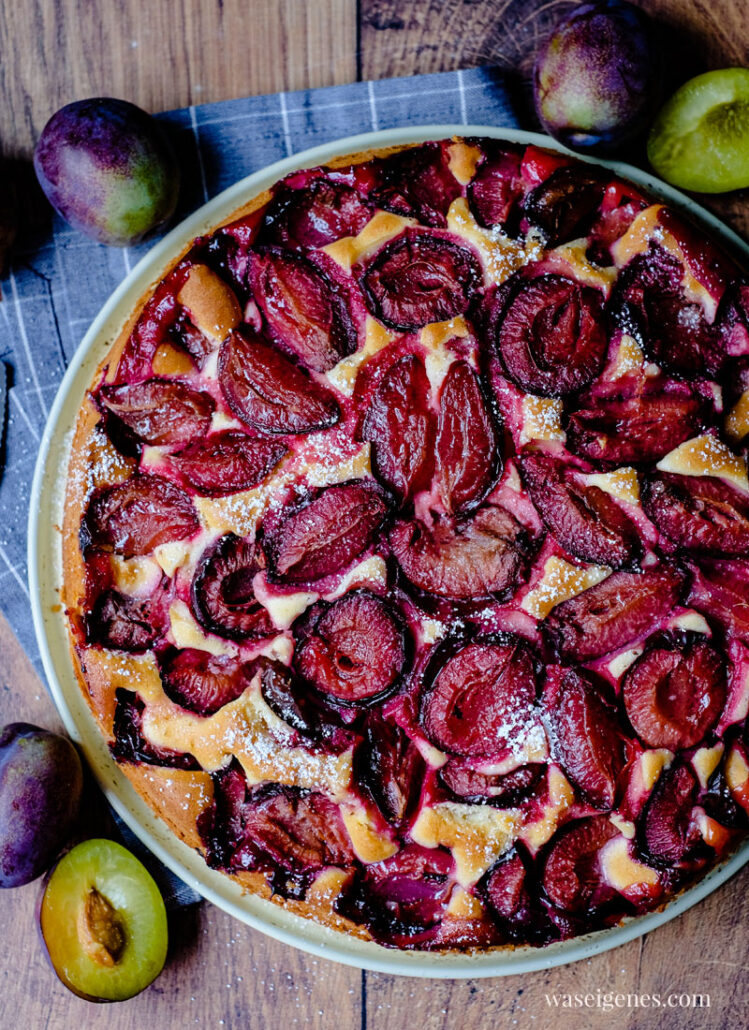 Pflaumenkuchen - Rezept | aromatisch, saftig, locker | waseigenes.com