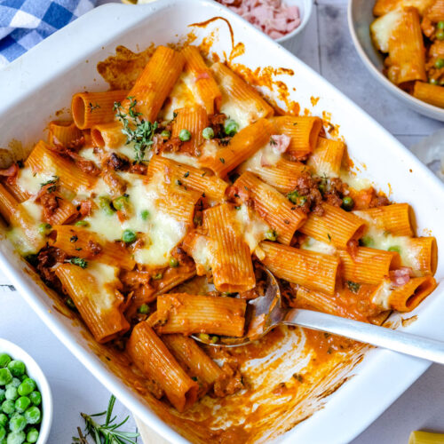 Rigatoni Al Forno Hackfleisch