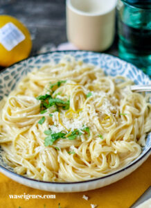 Rezept: Spaghetti al Limone | Zitronenpasta | waseigenes.com