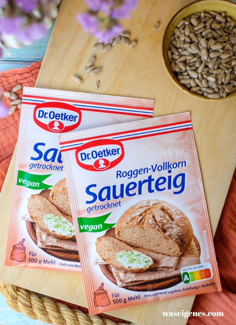 Rezept für ein Sonnenblumenkernbrot mit getrocknetem Sauerteig